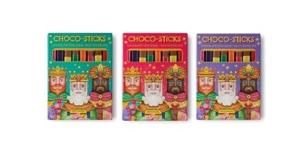 Choco-sticks de chocolate con leche Reyes Magos, de Simón Coll