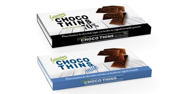 Choco Thins Milk y Choco Thins Negro, de Eurochoc