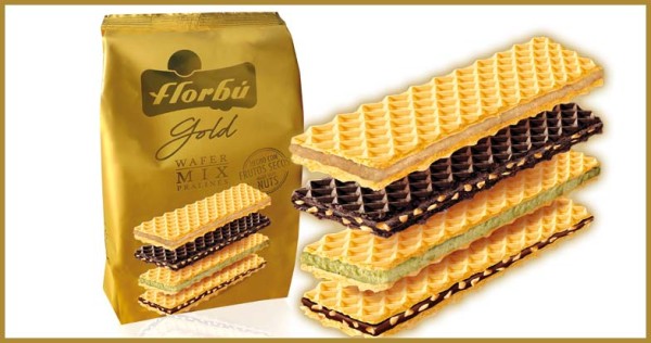 Florbú Gold, el surtido de wafers rellenos de praliné "más premium"