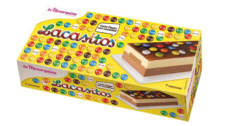 Tarta de 3 chocolates con Lacasitos, de Grupo Lacasa