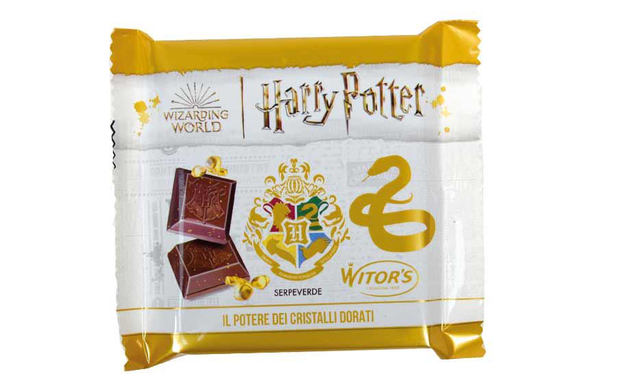 Tableta de chocolate de Harry Potter con azúcar dorada, de Migueláñez